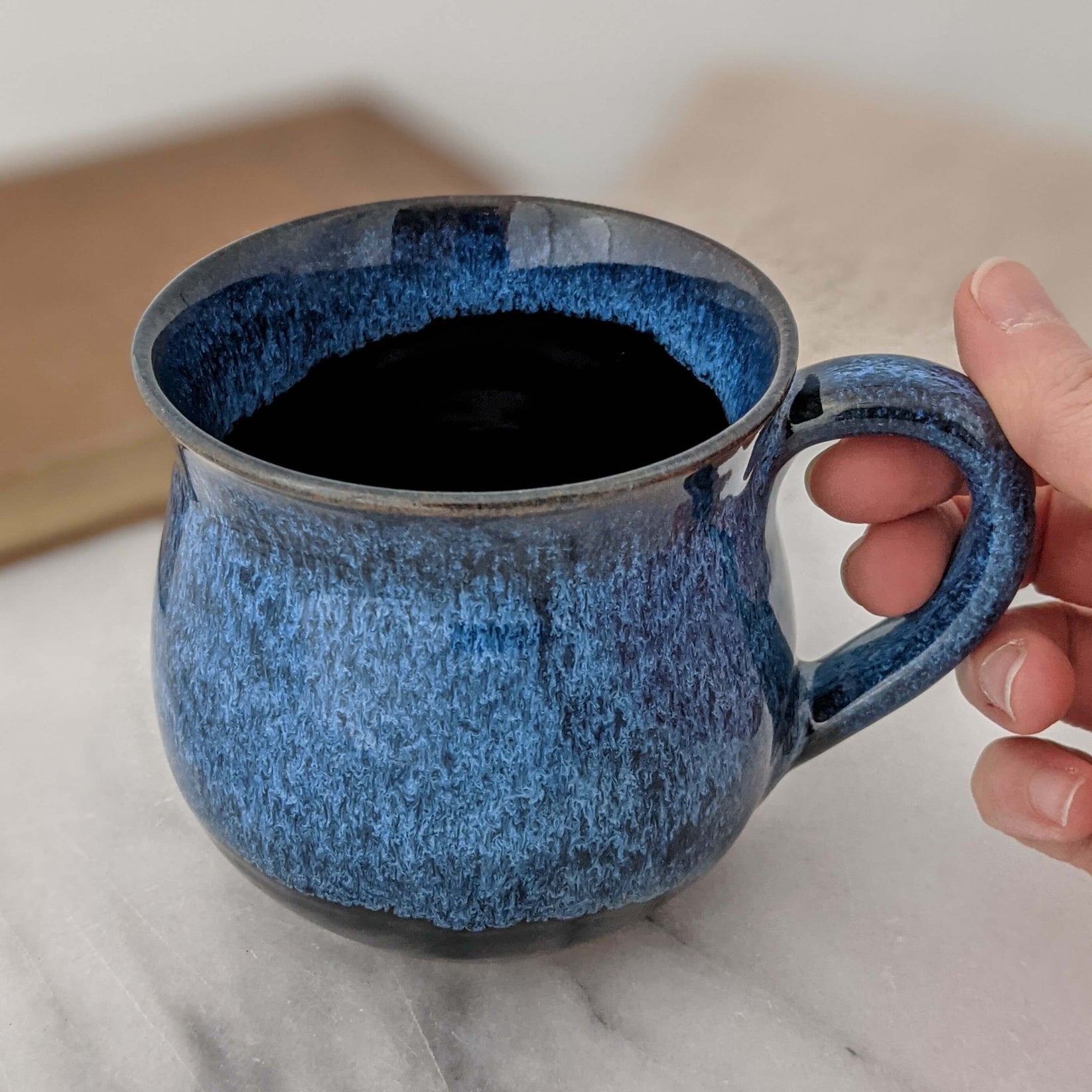 Blue & Black Ceramic Mug Handmade in Toronto, Ontario, Canada ...